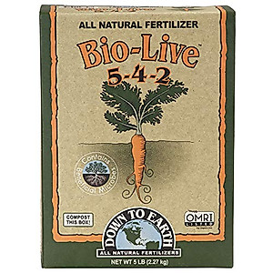 Down to Earth Organic Bio-Live Fertilizer Mix 5-4-2, 5 lb