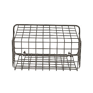 Spectrum Diversified 10" x 5" x 7" Pegboard & Wall Mount Basket, 10"L x 7"W, Industrial Gray