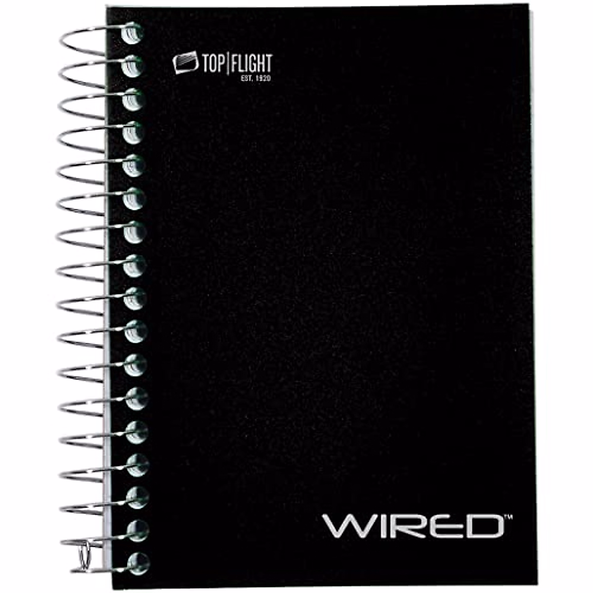 Top Flight Wired Chub Wirebound Notebook, 180 Sheets, College Rule, 5.5 x 4 Inches, 1 Notebook, Cover May Vary (43001)