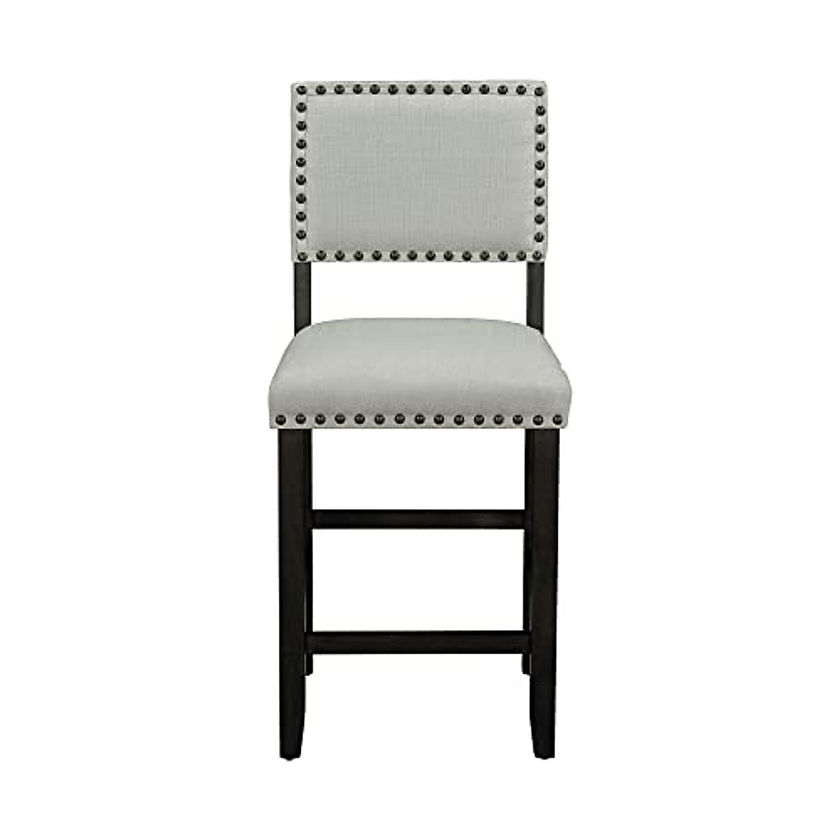 WOZNLA 6-Piece Counter Height Dining Table Set - Rectangular Table with Convenient Shelf, 4 Comfortable Chairs, and Stylish Bench for Dining Room and Kitchen Furniture