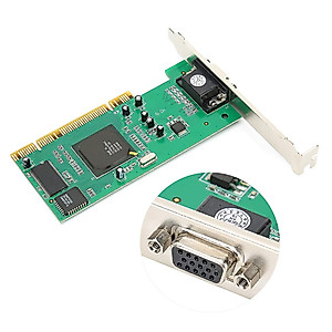 8MB Graphics Card VGA PCI 32Bit for Server, Industrial Computer Multi-Display for Rage XL, 32Bit PCI VGA Video Card, 64Bit PCI-X Universal Video Card for Desktop Computers