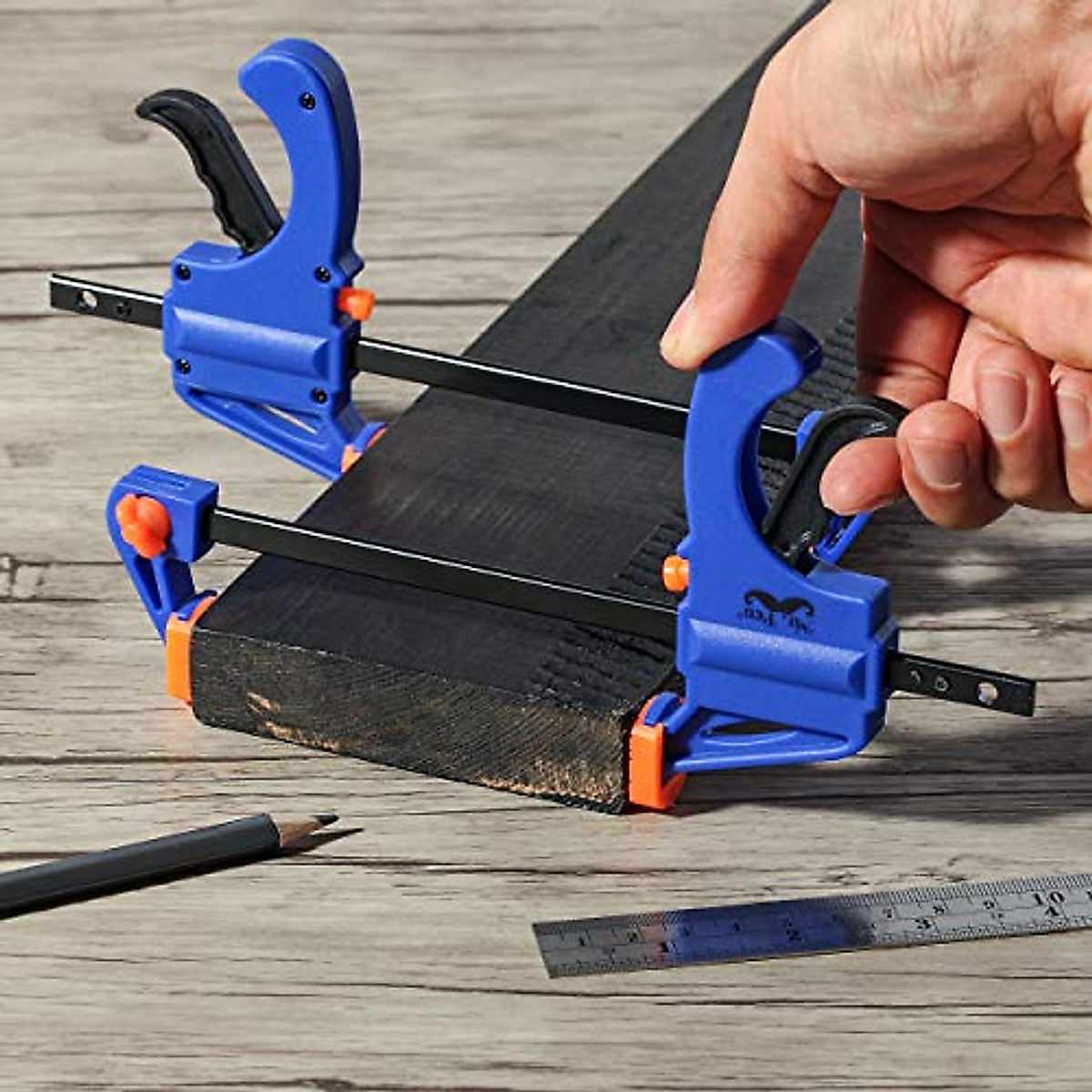 Mr. Pen- Clamps, Grip Clamp 4 Inch, 2 Pack, Light Duty, Clamps for Woodworking, Wood Clamps, Woodworking Tools, C Clamp, Woodworking Clamps, Wood Working Tools, Bar Clamp, Wood Working, Wood Tools