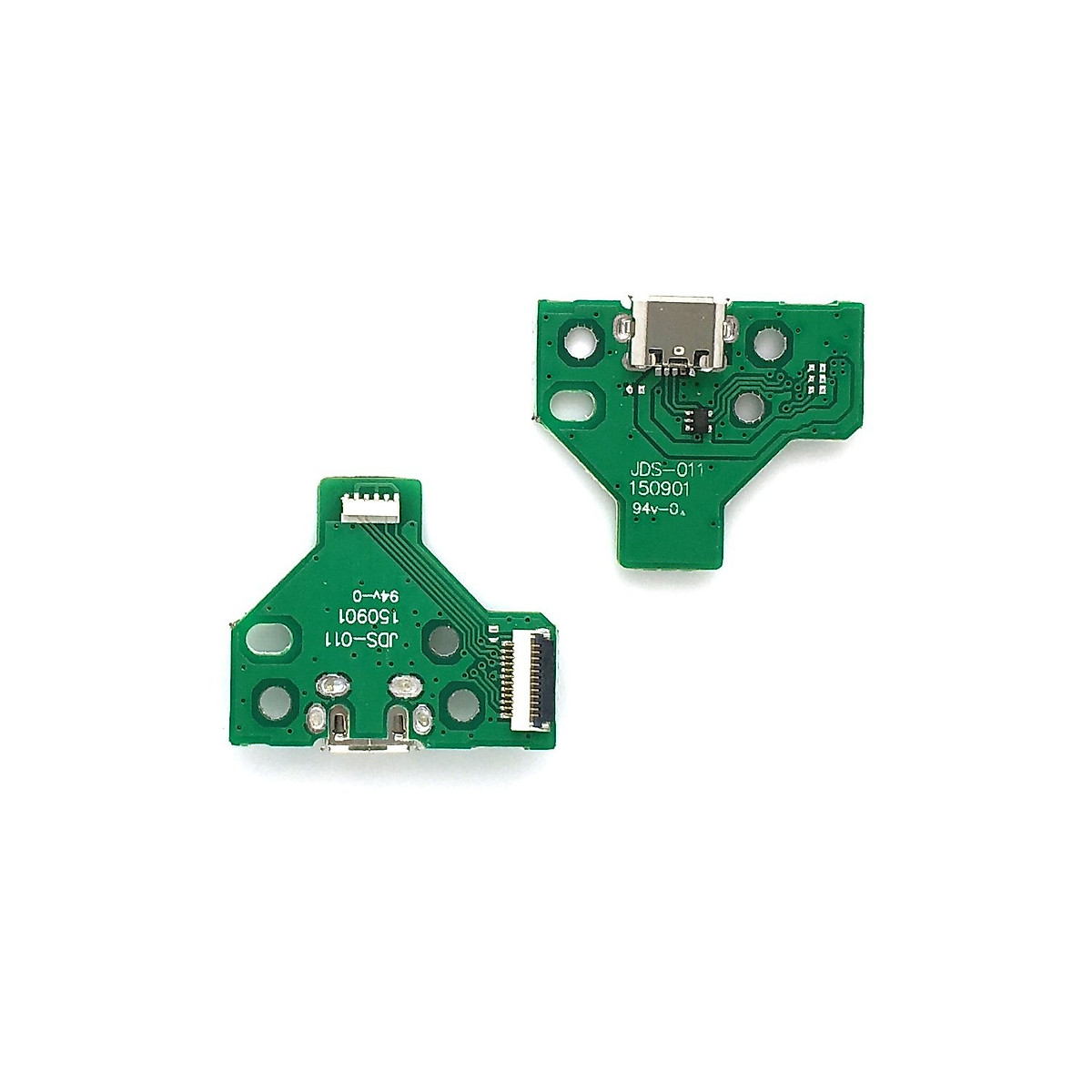 ProMaxi Rinbers® USB Charging Port Socket Board JDS-011 for SONY PS4 2nd Gen Controller with 12 Pin Power Switch Ribbon Cable