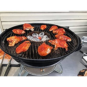 Mini BBQ Vortex™ (in) Direct Cooking Charcoal Grill Accessory Cone for BGE Kamado Jumbo Smokey Joe - Original - USA Made -Genuine Mini Size