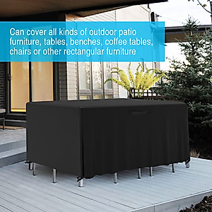 Kingling Patio Furniture Covers, Outdoor Furniture Cover Waterproof Rectangle Outdoor Table Cover Patio Covers for Outdoor Sectional Cover (52" X52" X29")