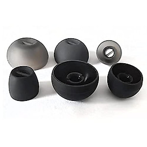 Replacement Ear Tips for Sennheiser Earbuds Tips Replacement Silicone for Sennheiser Momentum IE CX IE300 Extra Small Ear Tips, Black