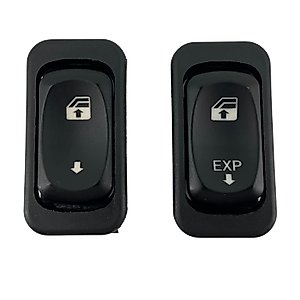 ALTBET Driver & Passenger Side Window Switch Set of 2 Compatible with 2001-2011 Freightliner Columbia Century Replace A0630769008 A0630769027