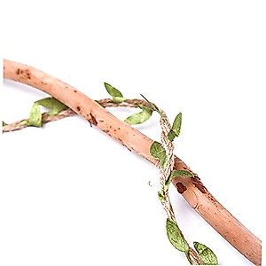 OSALADI 3 Rolls Simulated Rope and Rattan Handmade Gifts Jungle Decorations Plant Accessories Natural Burlap Rope Burlap Wreath Fake Leaf Plant Garland Crafts Making Rope Natural Rope