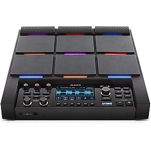 Alesis Strike Multipad - 9-Pad Percussion Instrument with Sampler, Looper, 2 Ins and Outs, Soundcard, Sample Loading via USB Thumb Drives and 4.3-Inch Display,Black