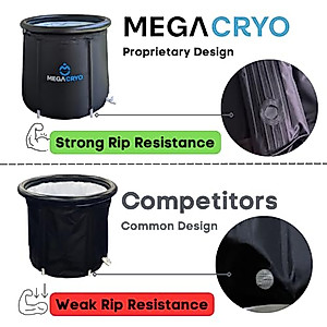 Megacryo Ice Bath Tub for Adults | Cold Plunge Tub for Athletes | Portable Cold Pod | Inflatable Pool for Cold Therapy and Cold Immersion (Ice Bath Tub)