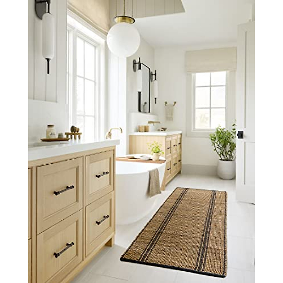 Loloi Angela Rose Colton Collection CON-01 Natural/Black 7'-6'' x 9'-6'', .38" Pile Height, Area Rug