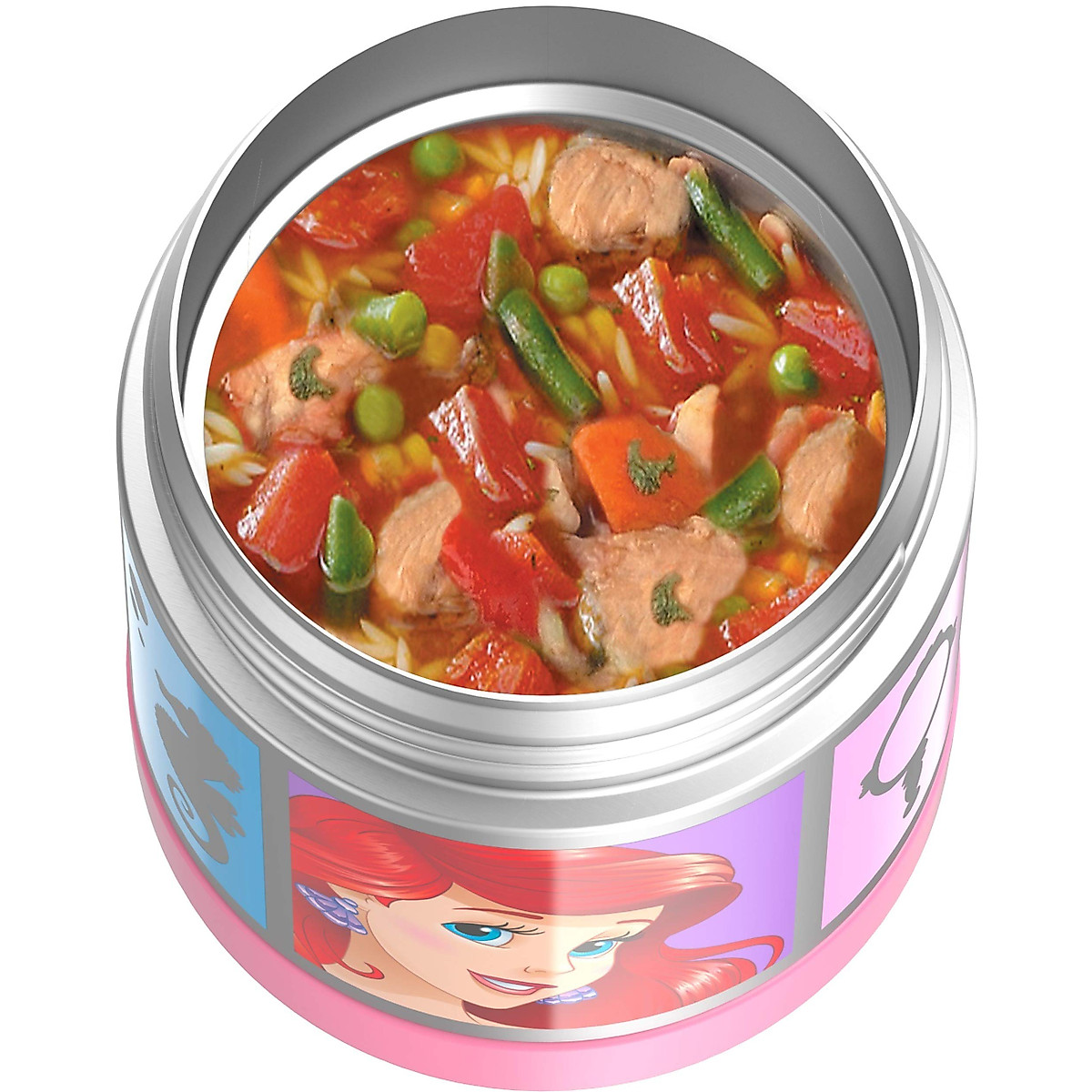 THERMOS FUNTAINER 10 Ounce Stainless Steel Kids Food Jar, Disney Princesses