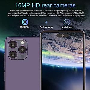 Bewinner Unlock Smartphones,I14Pro 6.7 in 4G Phone for Android11 and 2.0GHz,4GB RAM 128GB ROM Unlocked Cell Phone,8MP Front 16MP Rear Camera Mobile Phone,Cellphone with 4000mAh