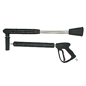 Dual Wand and Gun 40" Stainless Steel Vented 5000 PSI Dual Lance Molded Grip for Power Pressure Washer