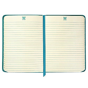 Hallmark Soft Cover Journal with Lined Pages (Scroll Bird, Teal) (5HWJ6935)