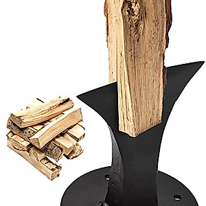 Pftjujudan Firewood Kindling Splitter for Wood Stove Fireplace and Fire Pits Wood Splitter Wedge, for Small Wood Stove and Fireplace Manual Log Splitter