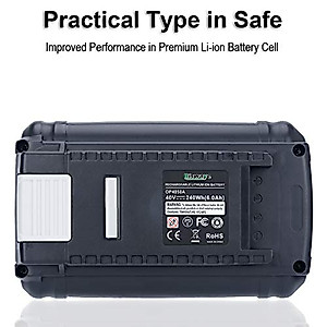 Biswaye 40V 6Ah Lithium Battery Replacement for Ryobi 40V Battery OP4040 OP40601 OP4026 OP40261 OP40401 OP40501 OP4015 OP40602 OP40404 OP40603 Compatible with Ryobi 40V Cordless Power Tools