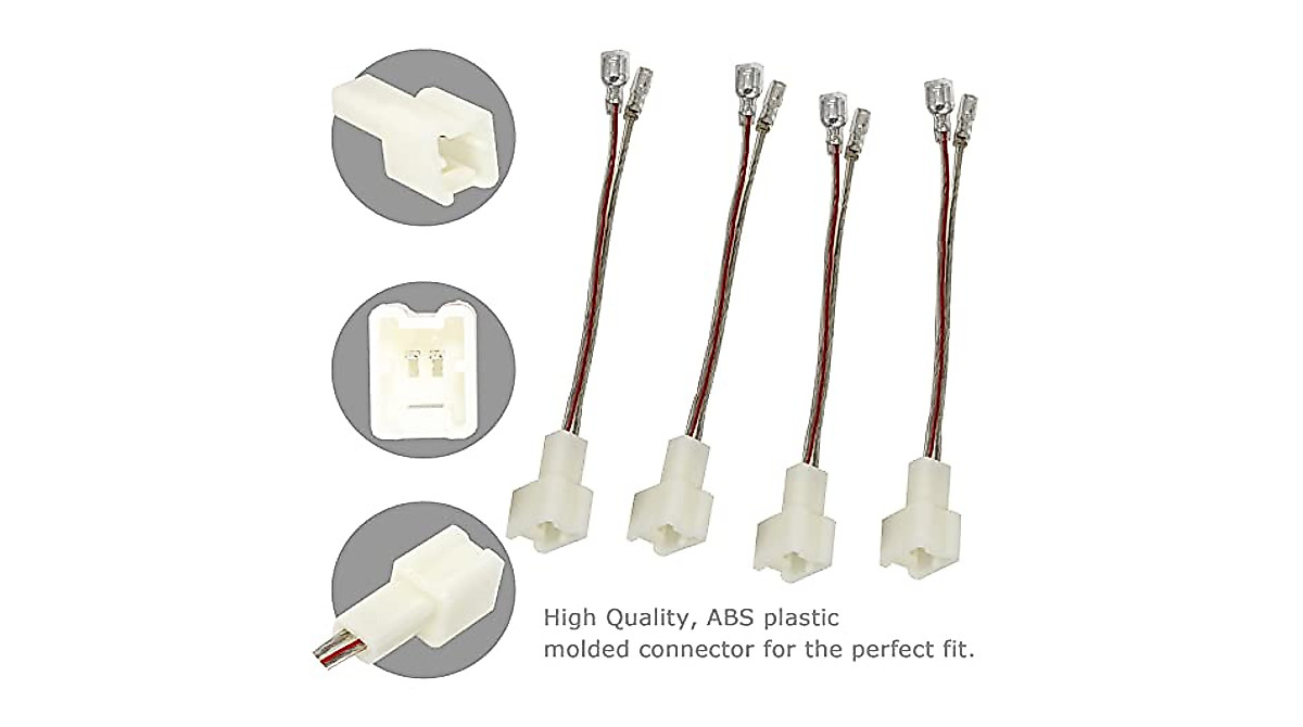 Upgrade Nissan Speakers: RED WOLF Wiring Harness & 6.5" Adapters