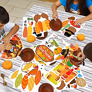 Fancy Land Turkey Craft Kits Make A Turkey Thanksgiving Crafts for Kids Door Hanging Ornament Party Favors Supplies 5 Set