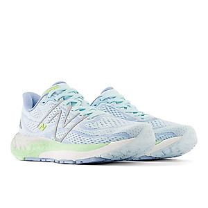 New Balance Women's Fresh Foam X 880 V13, Blue/Green Aura/Silver Metalic