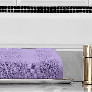 Magshion Extra Large Cotton Bath Sheet for Bathroom Adults Oversized Quick-Dry Bath Sheet Towel, Light Purple