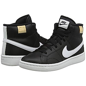 Nike Women's Sneaker, Black White, 8