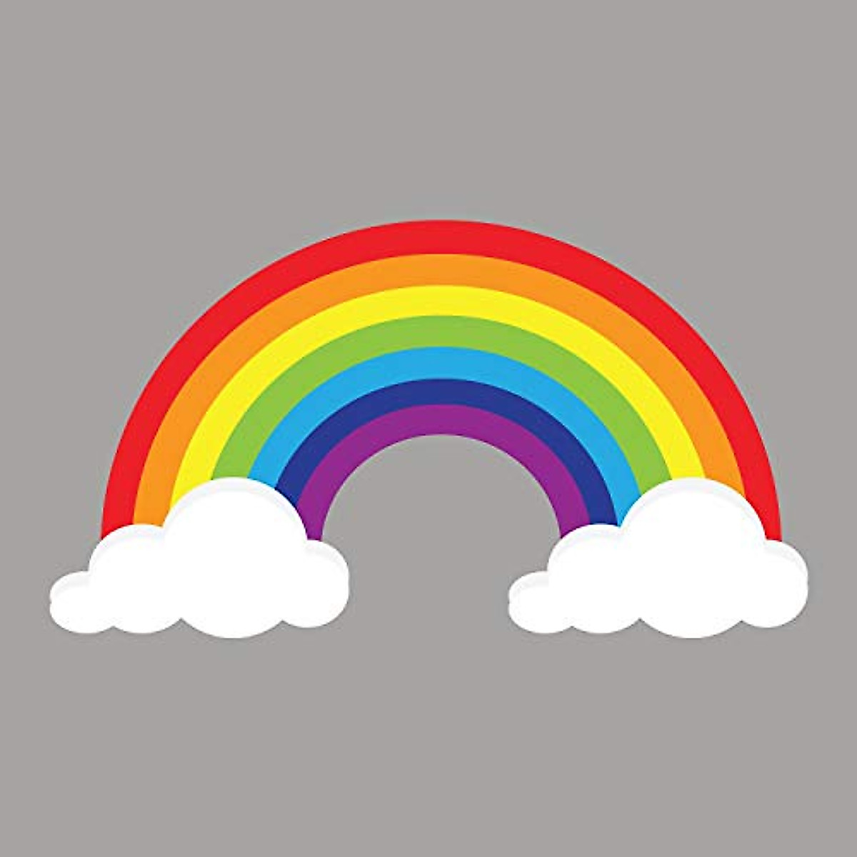 Rainbow Wall Decal Art Girls Bedroom Nursery Wall Decor Removable Vinyl Wall Stickers Room Decor ND21 (36"W x 20"H inches)