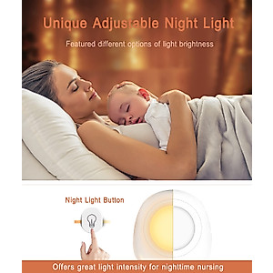 LEAWOD Portable White Noise Sound Machine with Night Light, 17 Soothing Sounds for Sleeping, Rechargeable White Noise Machine for Baby, Adults, Kids
