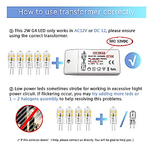 G4 LED Bulb 2W 12V, 20W Halogen JC Bulb Replacement, G4 Bi Pin Bulb, Warm White 3000K 200lm, No Flickering, 10-Pack