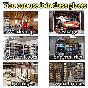 Metal Storage Shelve 5-Tier Large Storage Shelves Heavy Duty Metal Frame Rack Shelving for Garage, Kitchen, Living Room, Bathroom, 28L x 12W x 59H Inch, Black