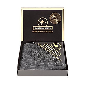Badgery Belts Kangaroo Leather Wallet RFID - 1 Fold