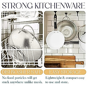 Bellemain 5 Qt Metal Colander with Handle | Pasta, Spaghetti, Berry, Fruit, Vegetable, Kitchen Food Strainer Basket | 18/8 Stainless Steel Colander Bowl | Pot Drainer for Cooking, Sifter Strainer