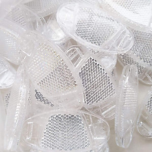 Cyberone 4 PCS Bicycle Wheel Spoke Reflectors, Front and Rear Spoke Lights Rim Reflective Accessories for MTB Mountain Bike Night Rides Decoration Safe Warning, Oval White