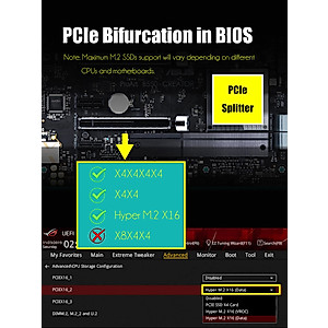 GLOTRENDS PA21 Dual M.2 NVMe to PCIe 4.0 X8 Adapter Without PCIe Bifurcation Function, Support 22110/2280/2260/2242/2230 Size (PCIe Bifurcation Motherboard is Required)