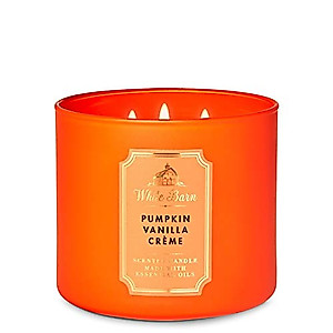 Pumpkin Vanilla Creme Candle by White Barn ~ 3 Wick Bath and Body Fall Candle