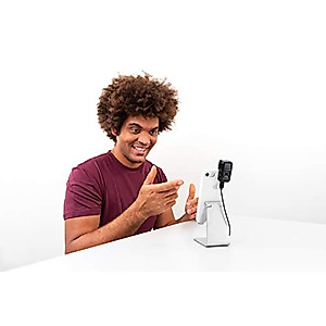 IK Multimedia iRig Mic Cast HD compact dual-capsule vocal condenser microphone with front, rear, bi-directional recording ad 24-bit, 96 kHz sound, for iPhone, iPad, Android and all popular apps