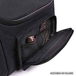 USA Gear MTG Bag Compact Card Case - Magic the Gathering Deck Carrying Case with Padded Customizable Interior, Fits MTG Deck Boxes, Booster Box, Yugioh Card Decks and more Accessories (Bag Only)