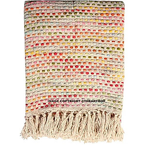 COTTON QUILT Indian Hand Loomed Mud Cloth Blanket Handmade Throws and Blankets Ethnic Cotton Textile, Indian Cotton Throw