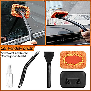 THINKWORK Car Detail Duster Kit-17PCS, Perfect Car Dust Removal Kit Interior and Exterior,Detailing Brush,Cleaning Gel,Car Window Brush,Duster Brush,Coral Fleece Cleaning Towels and Cleaning Pads