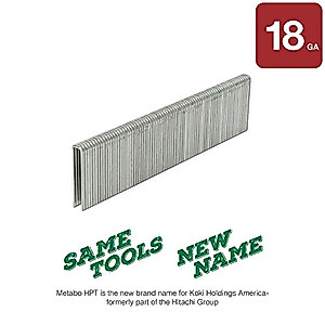 Metabo HPT 1-1/4 Inch 18 Gauge Narrow Crown Finish Staples | 1,000 Count | 21105SHPT