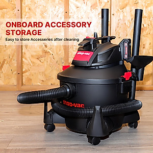 Shop-Vac 6 Gallon Wet Dry Vacuum Cleaner, 8.0 Peak Kpa Shop Vacuum with Blower Function, Cordless Vacuum Cleaner for Pet Hair, Jobsite, Garage, Home & Workshop