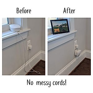 The Eero Genie for eero 6, 6+, and Mesh Wi-Fi: Wall Mount Outlet Holder Stand | Lowest Profile | Open Access | Multiple Install Options | Horizontal Outlets | Design Winner! (1-Pack)