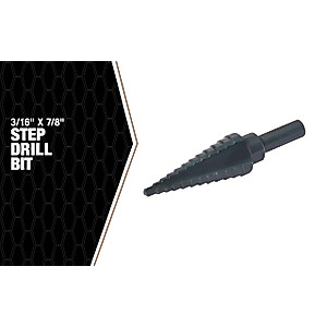 Southwire STEP BIT, DBL STRT FLUTE 3/16" TO 7/8"