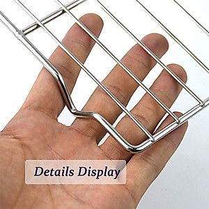 Turbokey Baking Rack 8.25 x 11.4 inch Rectangle Cooling Steaming Grilling Rack with 4 Legs Stainless Steel Rack,Oven & Dishwasher Safe, Perfect To Cool and Bake(8.25"X11.4",29X21cm)