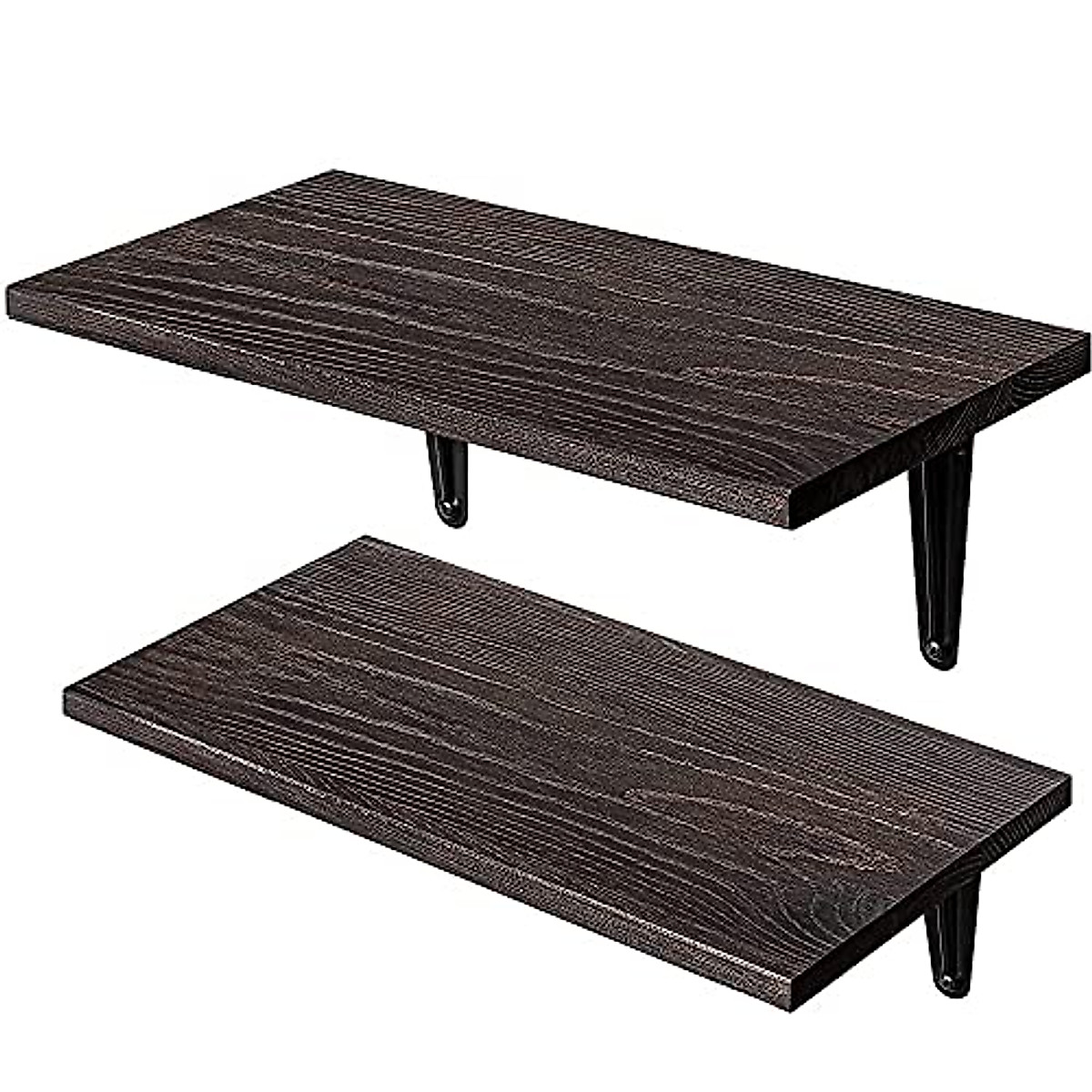 LANARP Wide Floating Shelves,Set of 2,7.8 Inch Deep Wall Shelf for Bedroom,Wall Mounted Large Storage Shelf for Room/Kitchen/Office