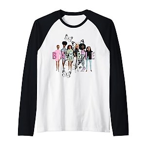 Barbie - Doll Lineup Raglan Baseball Tee