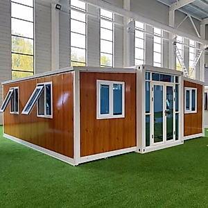 Mobile Tiny Home 1 Bedrooms Expandable Container House 3 Bedrooms Foldable Container House Mobile Expandable Prefab House for Hotel 2 Bedrooms 1 Bathroom