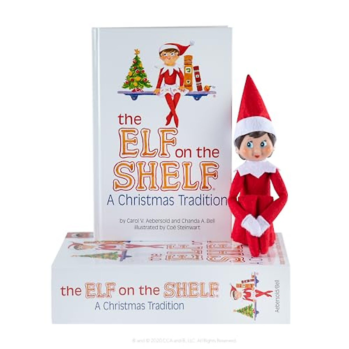 The Elf on the Shelf: A Christmas Tradition - Girl Scout Elf with Blue Eyes - includes Artfully Illustrated Storybook, Keepsake Box and Official Adoption Certificate