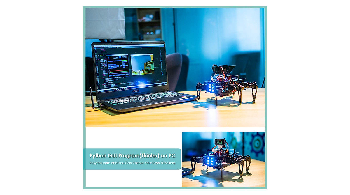 Gewbot RaspClaws Hexapod Spider Robot Kit for Raspberry Pi