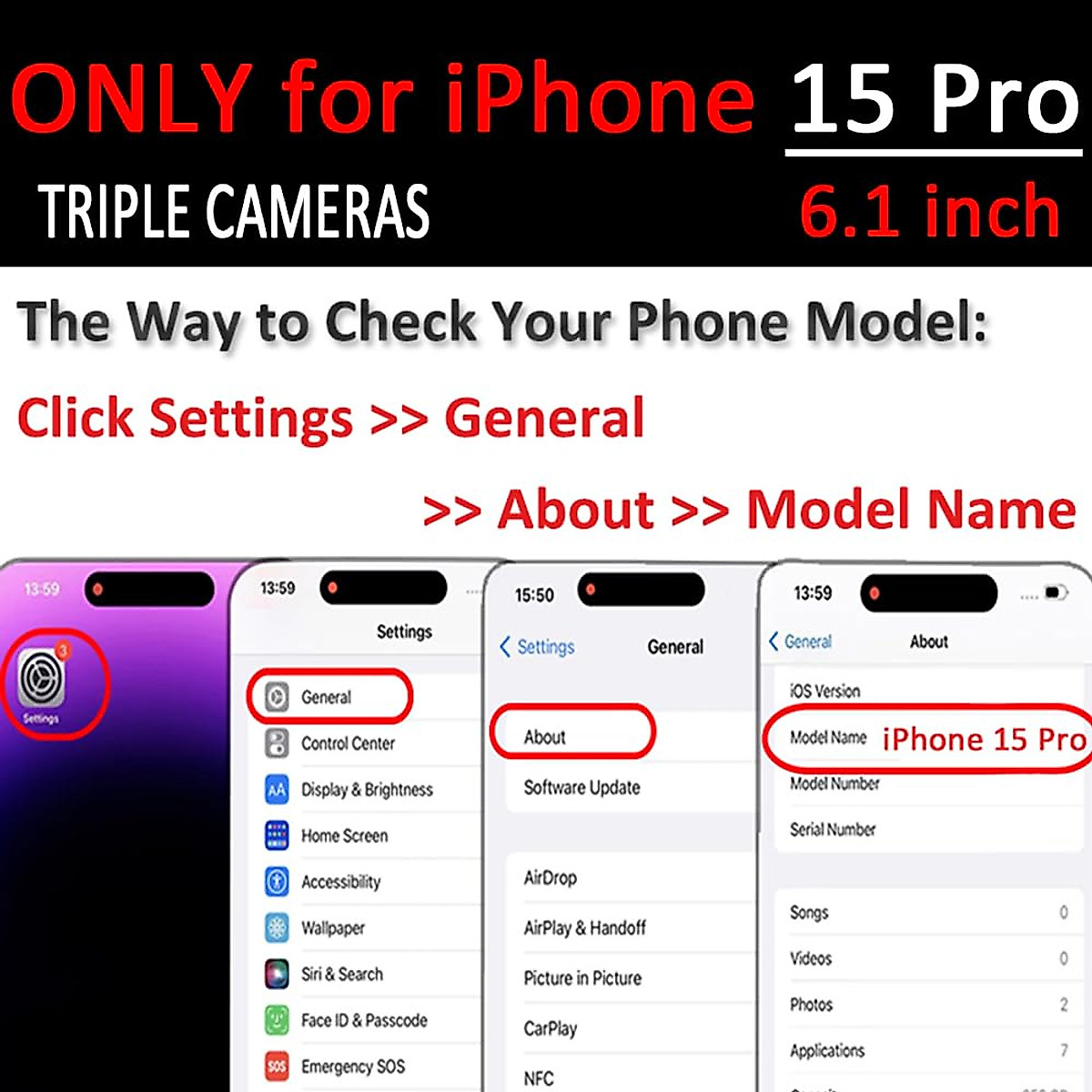 ZVE for iPhone 15 Pro Wallet Case Magsafe, Crossbody Magnetic Phone Case with Card Holder Wrist Strap for Women, Zipper Leather RFID Blocking Cover for iPhone 15 Pro, 6.1"-Black